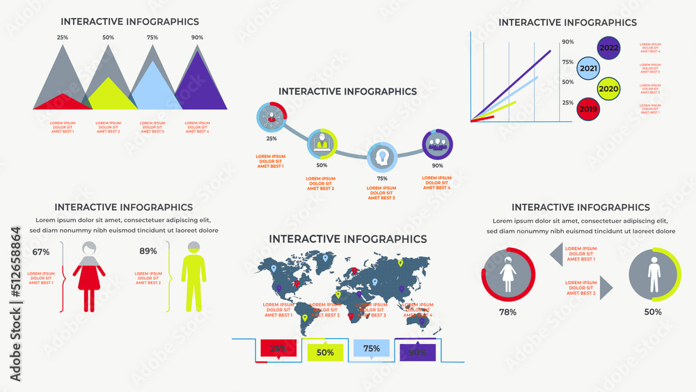 Dynamic Infographic Overlay Stock Template | Adobe Stock