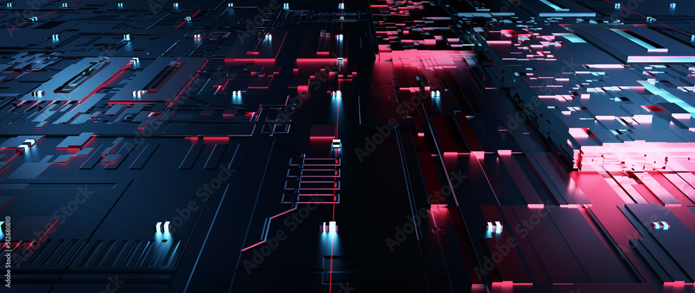 Technology background/Technology background of the abstract computer ...