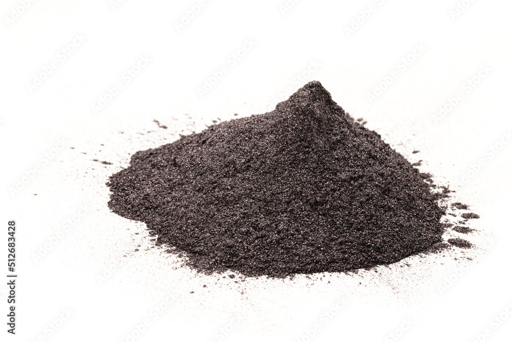 Cobalt Powder Coarse Mesh 99.9 High Fluid Cobalt Metal, on isolated ...