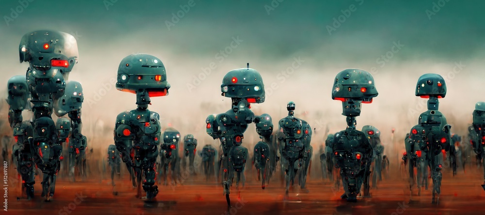 Military artificial intelligence arms race to produce an AI enabled army with autonomous robot ...