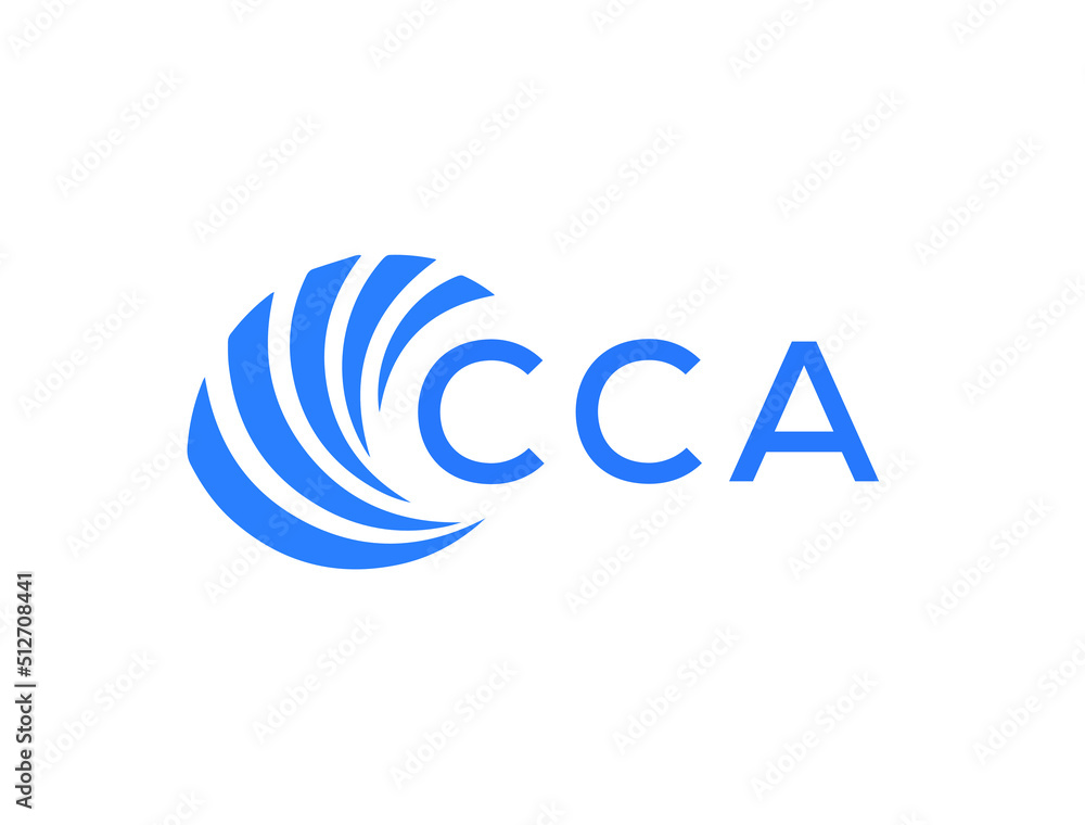 CCA Flat accounting logo design on white background. CCA creative ...