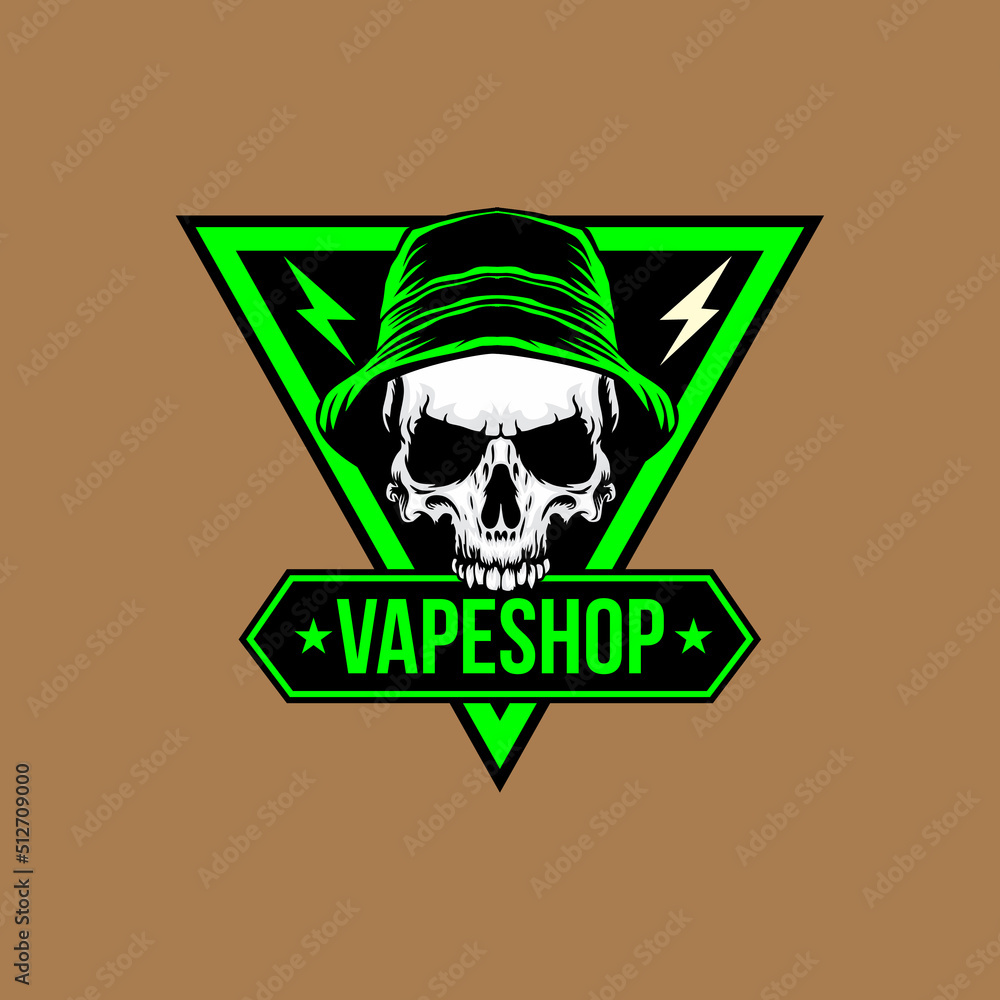 vapor logo for vape shop template design Stock Vector | Adobe Stock