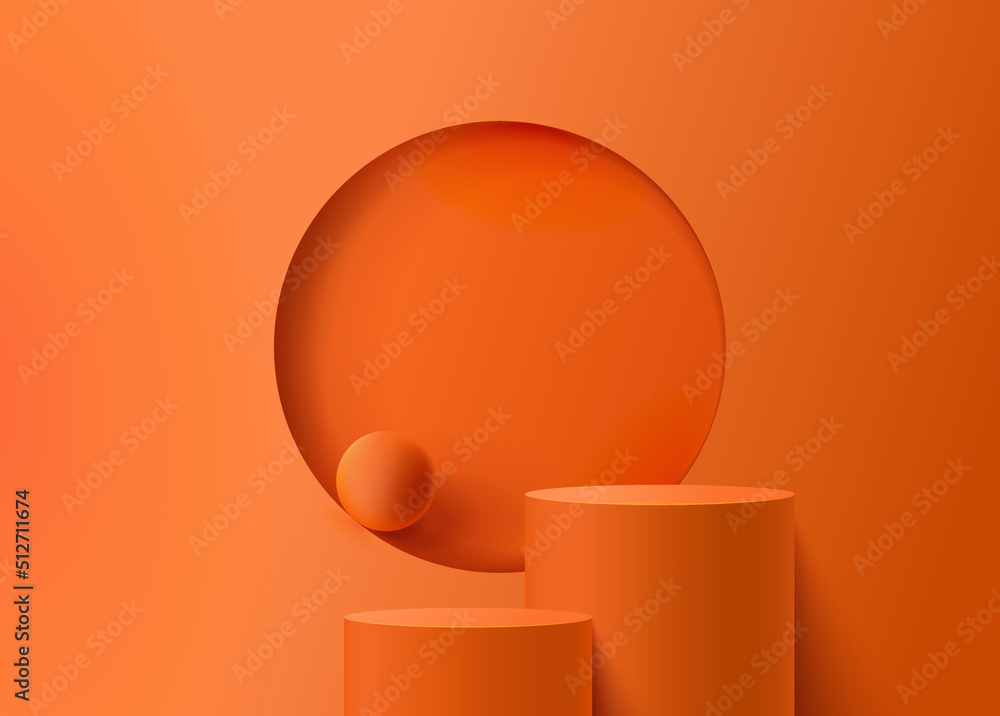 Minimal background mock up with podium for product display. 3d ...