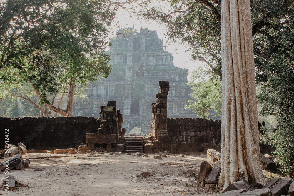 Koh Ker Temple in Cambodia Stock Photo | Adobe Stock
