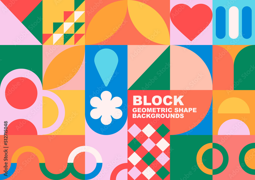 Retro Geometric Wallpaper