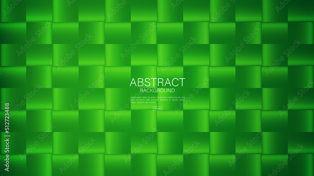Green abstract background, Square pattern background, minimal texture ...