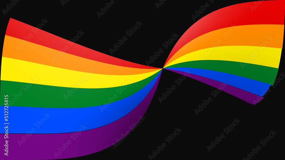 LGBTQ background with pride flag colors in it. Pride Month, LGBT. Stock ...