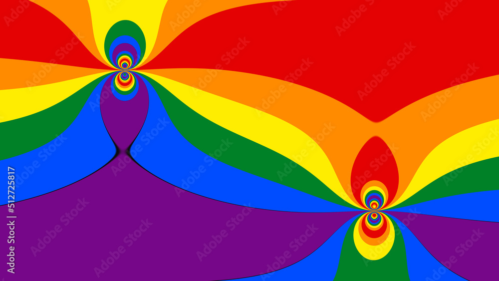 LGBTQ background with pride flag colors in it. Pride Month, LGBT. Stock ...