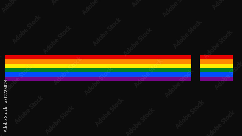 LGBTQ pride flag colors. Pride Month, LGBT. Lower third animation Stock ...