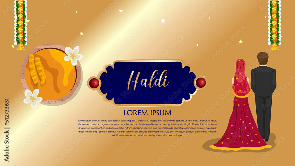 Indian Wedding Invitation, Palace Wedding background Design Stock ...