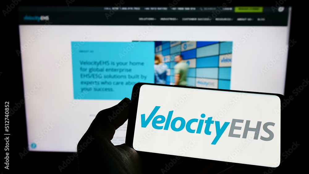 Stuttgart, Germany - 06-19-2022: Person holding mobile phone with logo ...