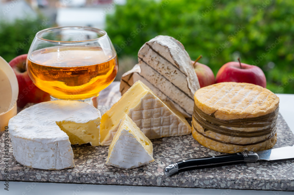 Cow cheeses of Normandy - camembert, livarot, neufchatel, pont l'eveque ...