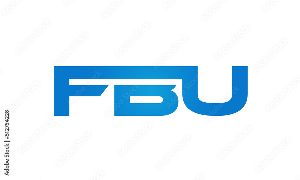 FBU letters Joined logo design connect letters with chin logo logotype ...
