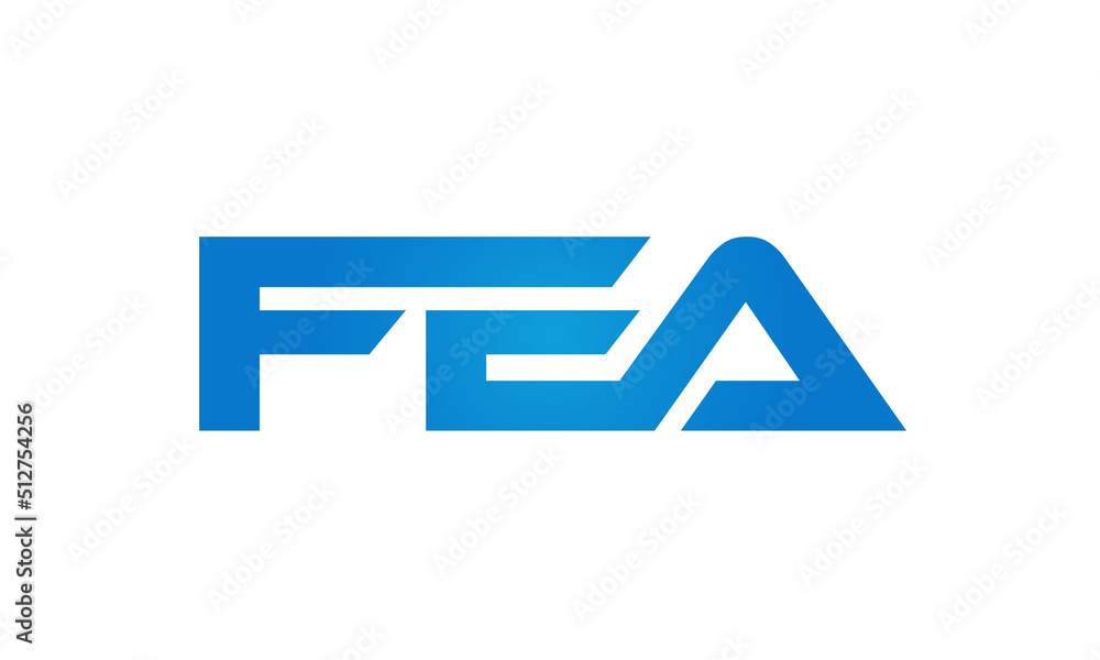 FEA letters Joined logo design connect letters with chin logo logotype ...