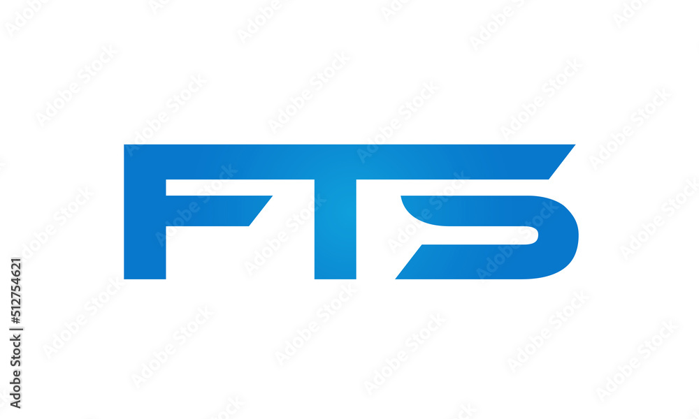FTS letters Joined logo design connect letters with chin logo logotype ...