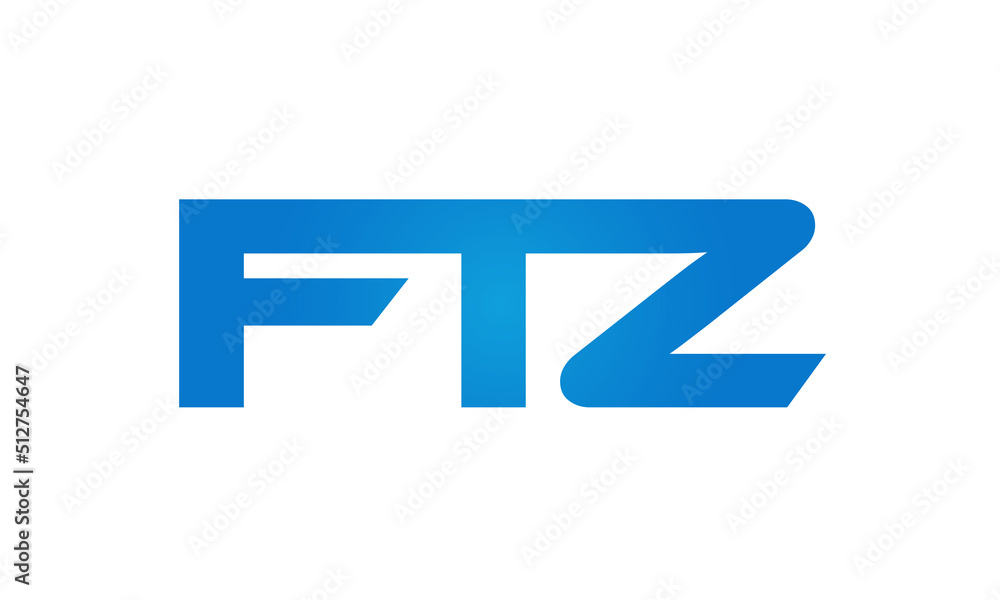 FTZ letters Joined logo design connect letters with chin logo logotype ...