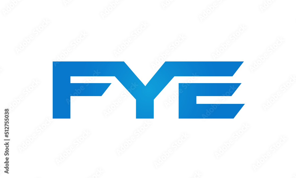 FYE letters Joined logo design connect letters with chin logo logotype ...