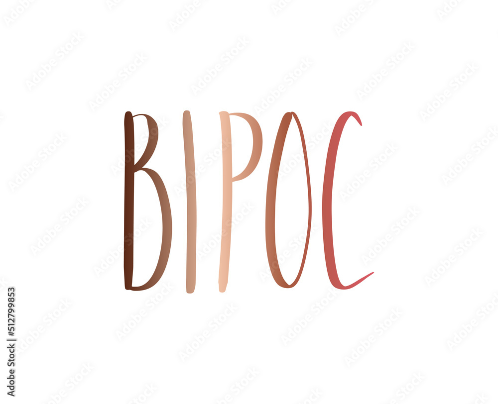 Bipoc mental health awareness month July poster with handwritten brush ...
