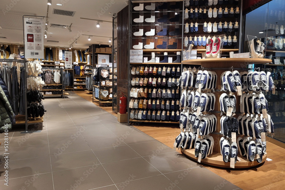 KL, MALAYSIA - 20 JUNE 2022: Interior view of Muji Store in Mid Valley ...