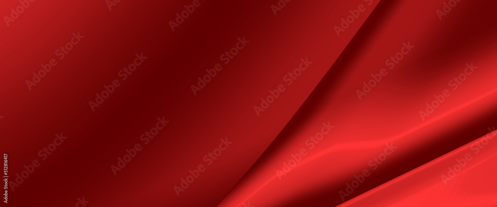 Abstract Red banner design using dark reddish color gradients in a 3D ...