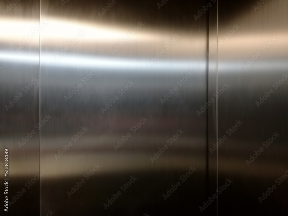 Reflection of light on a shiny metal texture,stainless steel background ...