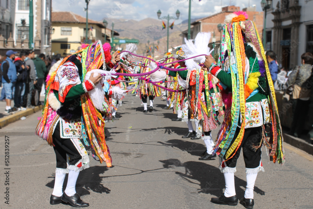 Danzas Cusco Perú Fiestas Tradición Stock Photo | Adobe Stock