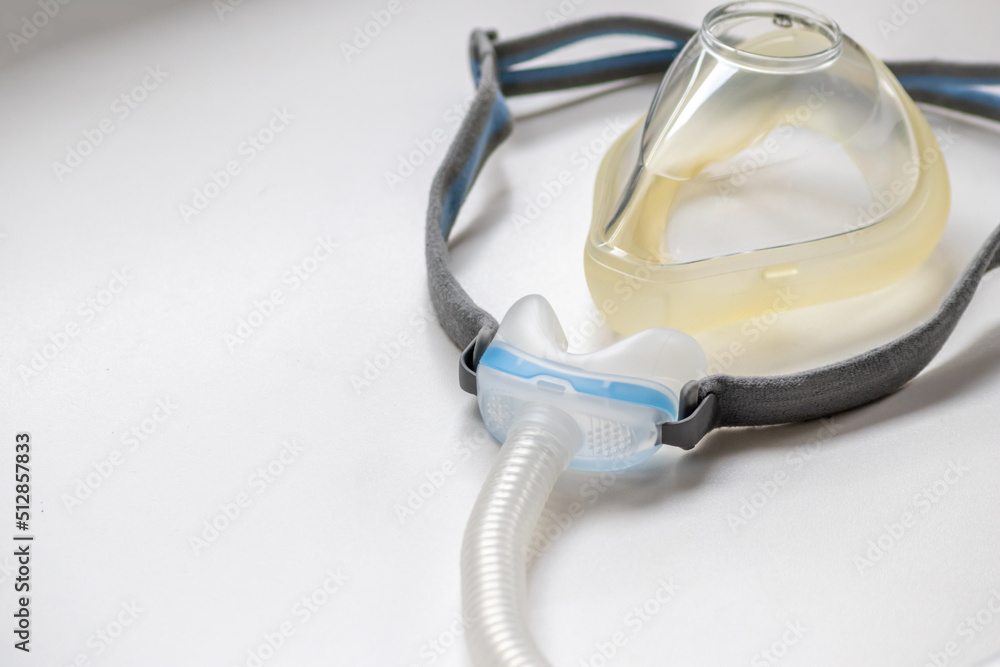 CPAP mask as full face mask or nose mask against obstructive sleep ...