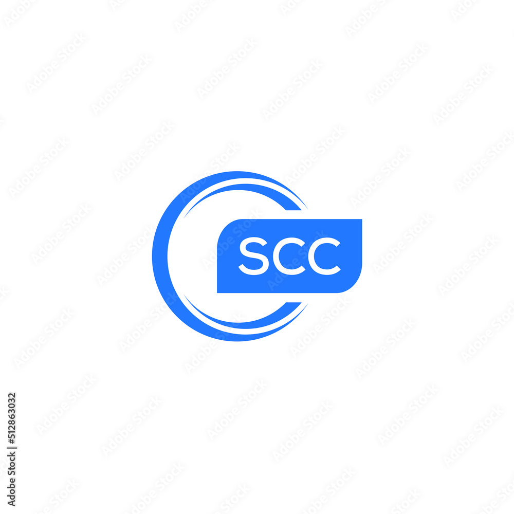 SCC letter design for logo and icon.SCC typography for technology ...