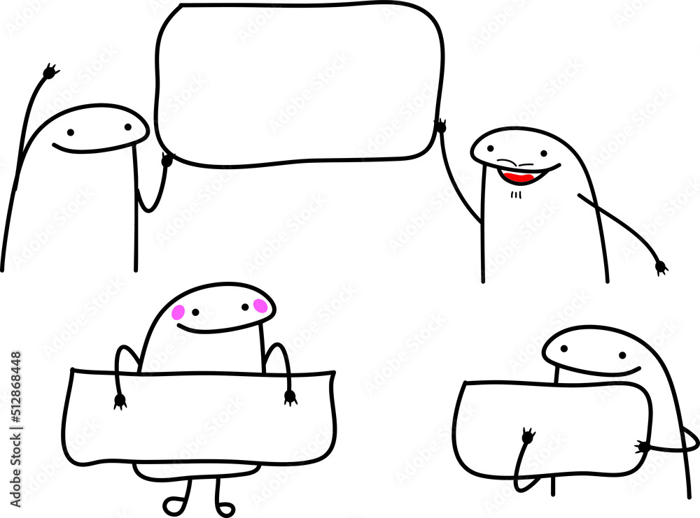 Meme internet: flork pack advertising. Empty advertising. Vector stkech ... Meme internet: flork pack advertising. Empty advertising. Vector stkech ...