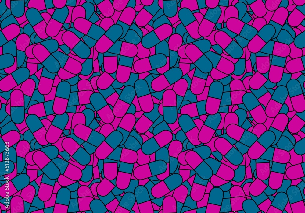 Medicine seamless pills pattern for kids and wrapping paper and clothes ...