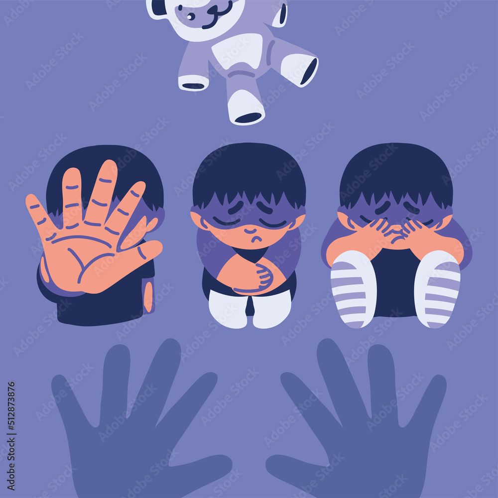 icons of child abuse Stock Vector | Adobe Stock