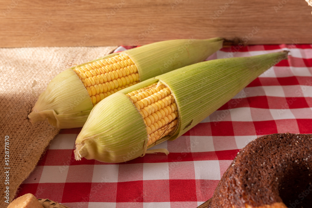 Table of brazilian festa junina.Corn Stock Photo | Adobe Stock