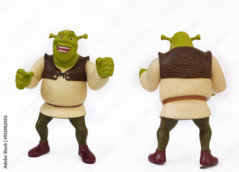 Goiânia, Brazil - June, 23, 2022: Toy Shrek. Figure toy character Stock ...