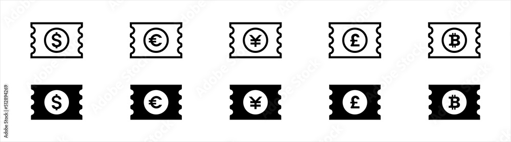 Currency icon. virtual currency for payment and transactions sign ...