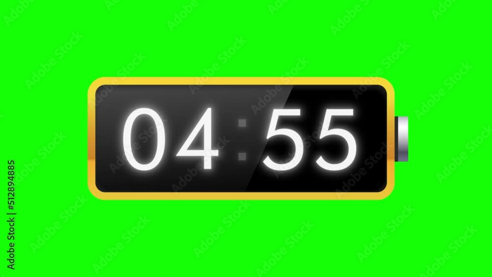 Special Clock 5 Minute countdown animation Timer Countdown. Countdown 5 ...