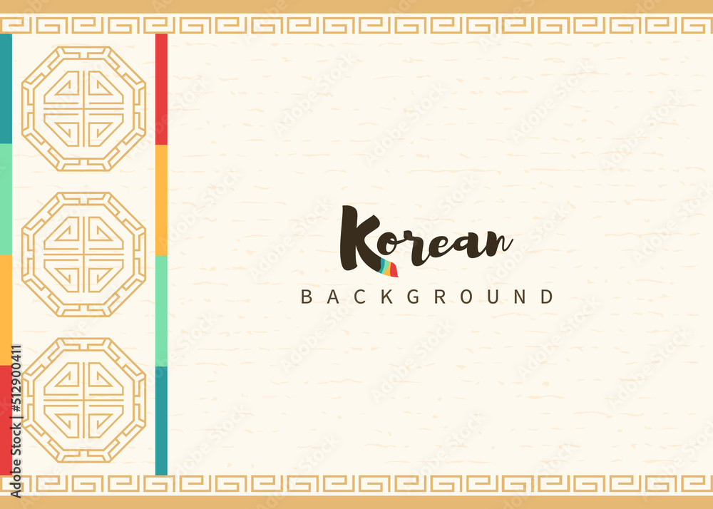 Vector of traditional Korean background Stock Vector | Adobe Stock