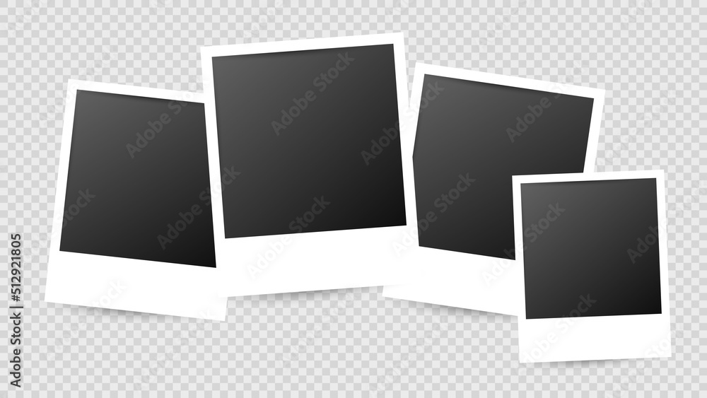 Photo layout frame vector .isolated on transparent background ,Vector ...
