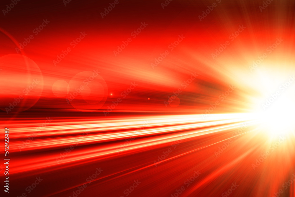 Red hot powerful fast zoom speed motion Effect Abstract background for ...