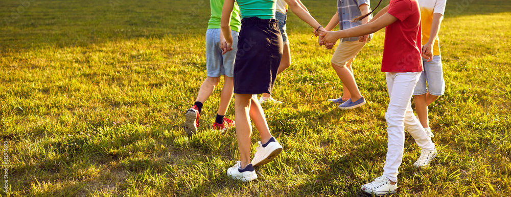 Children Dancing Outside