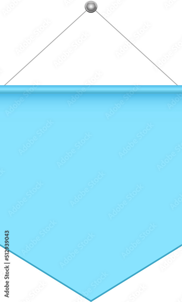 Realistic pennant clipart design illustration Stock Vector | Adobe Stock