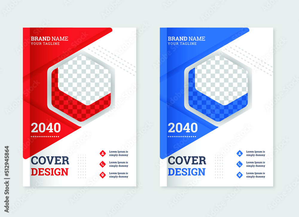 City background modern business corporate book cover design template a4 ...