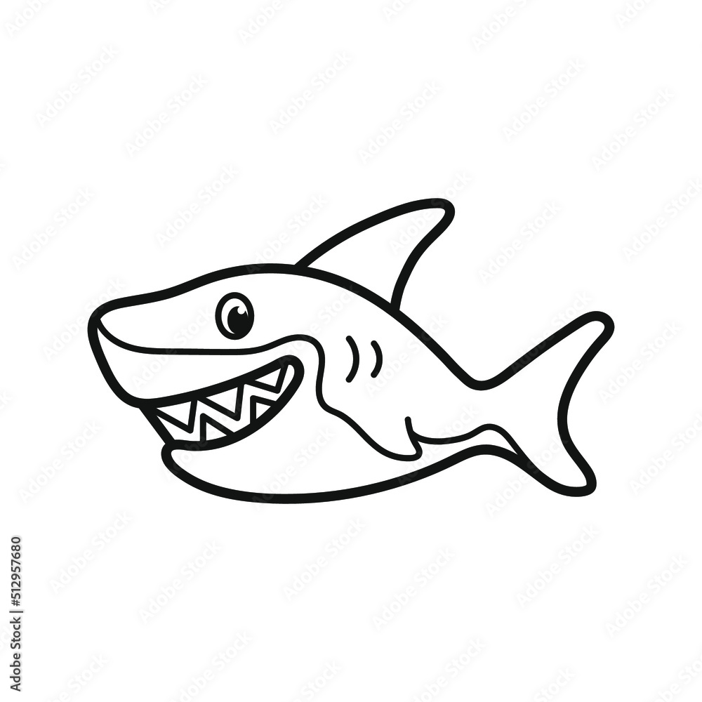 Shark Tooth Coloring Preschool Teeth Template Printable Crafts ...