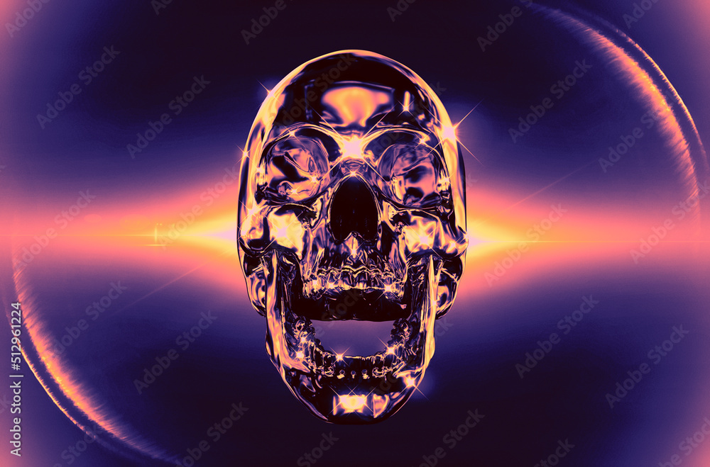 Screaming Skull Wallpaper