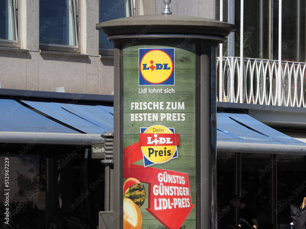Lidl billboard in Nuernberg Stock Photo | Adobe Stock
