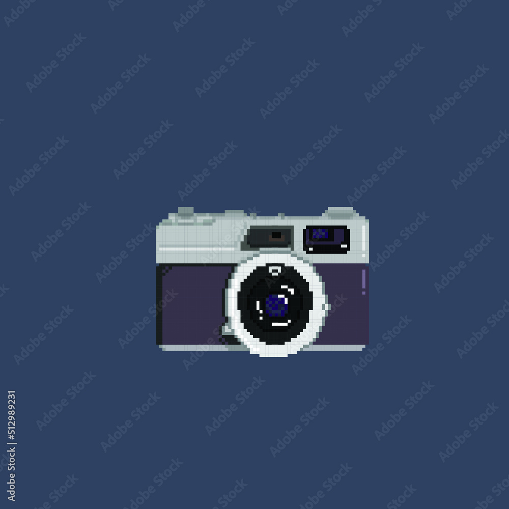 camera digital in pixel art style vector de Stock | Adobe Stock