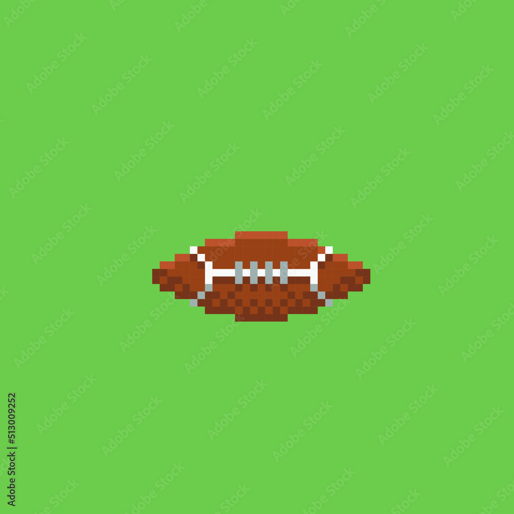 football ball in pixel art style Stock Vector | Adobe Stock