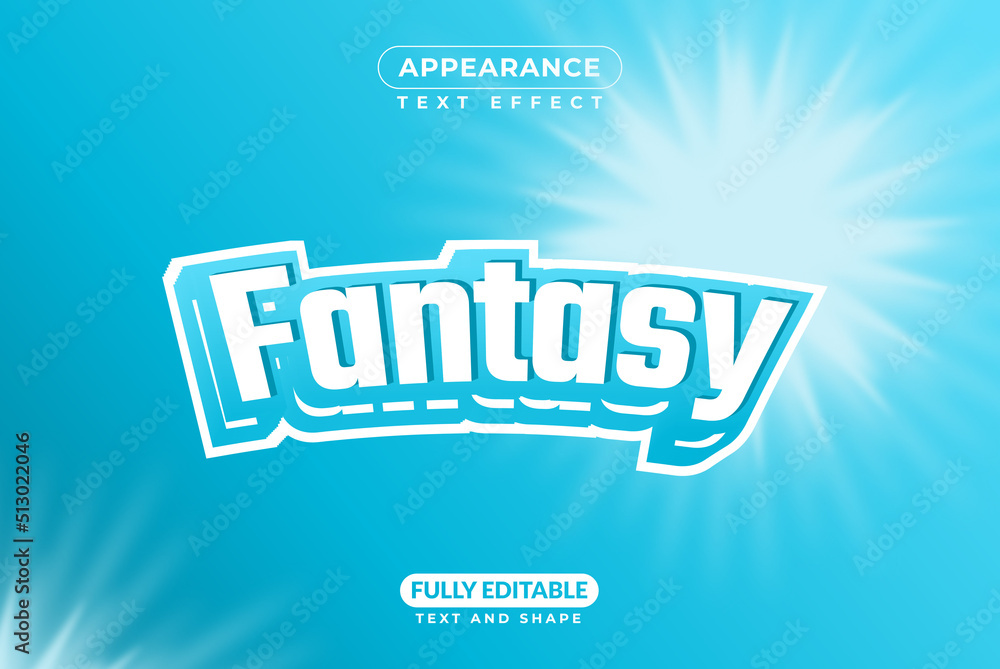 fantasy game title text effect editable typeface font and style Stock ...