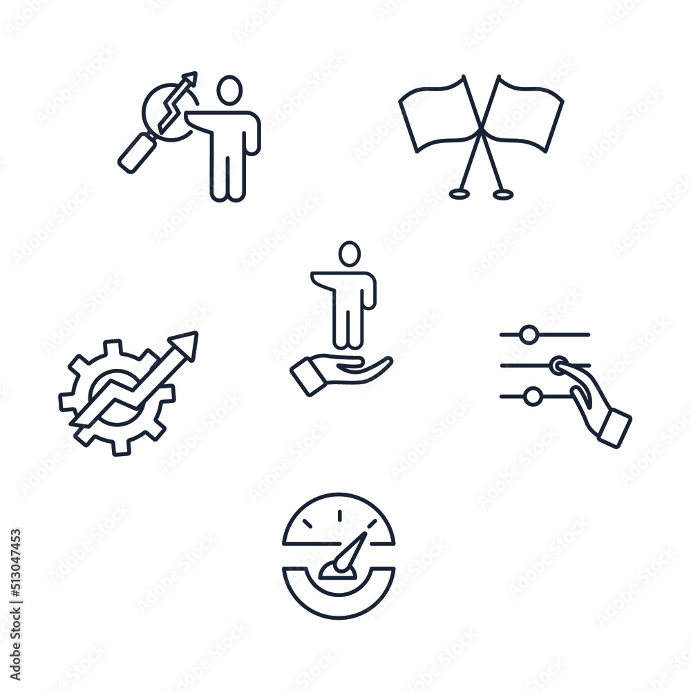 Lean six sigma icons set . Lean six sigma pack symbol vector elements ...