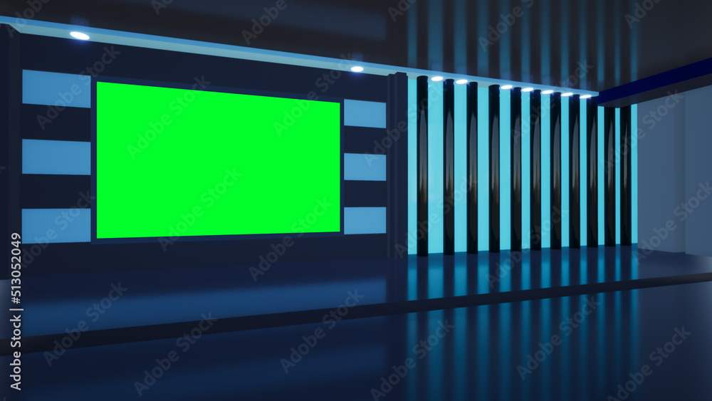 Virtual Studio Background set illustration Stock Illustration | Adobe Stock