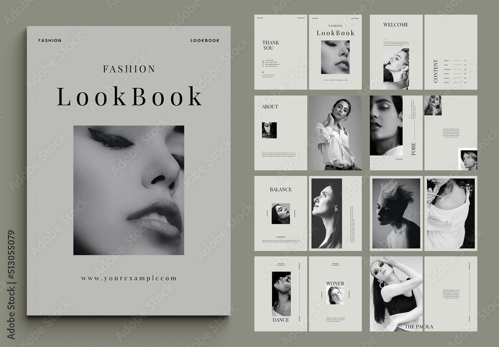 Lookbook Layout Stock Template | Adobe Stock